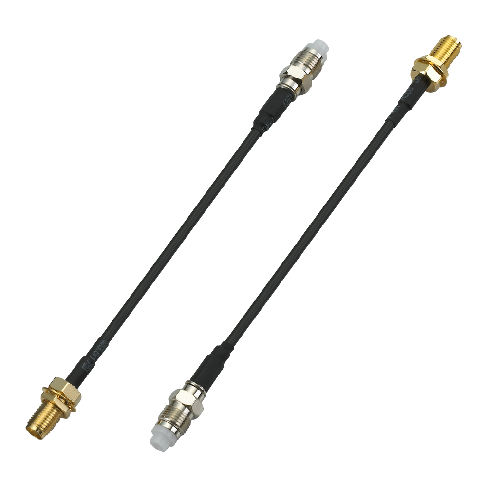 CAB.0121 SMA(F) Bulkhead Straight to 100mm RG-174 to FME(F) - Taoglas