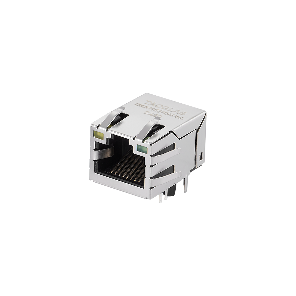 90 Degree RJ45 Integrated Connectors | 1G Base-T | TMJG16470ADNL | Taoglas