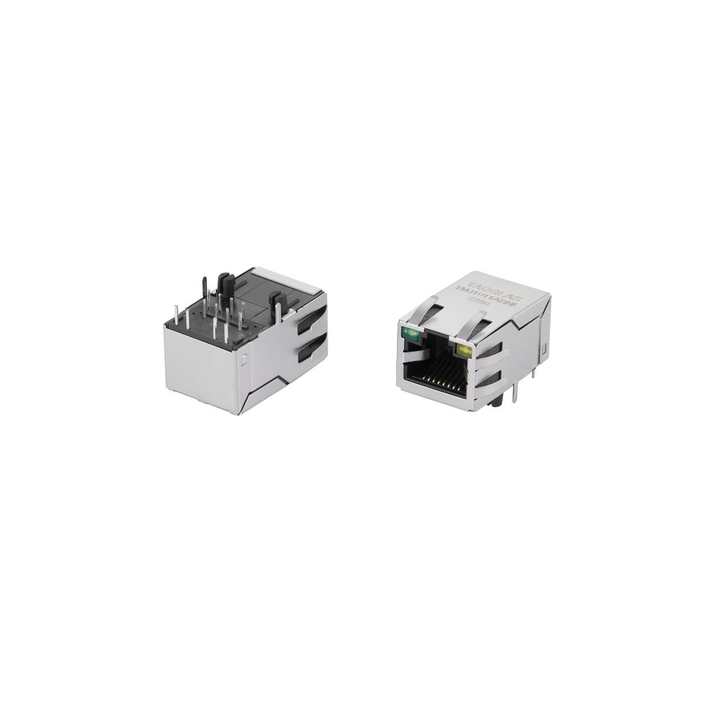 90 Degree RJ45 Integrated Connectors | 10/100Base-T | TMJ1011ABNL | Taoglas